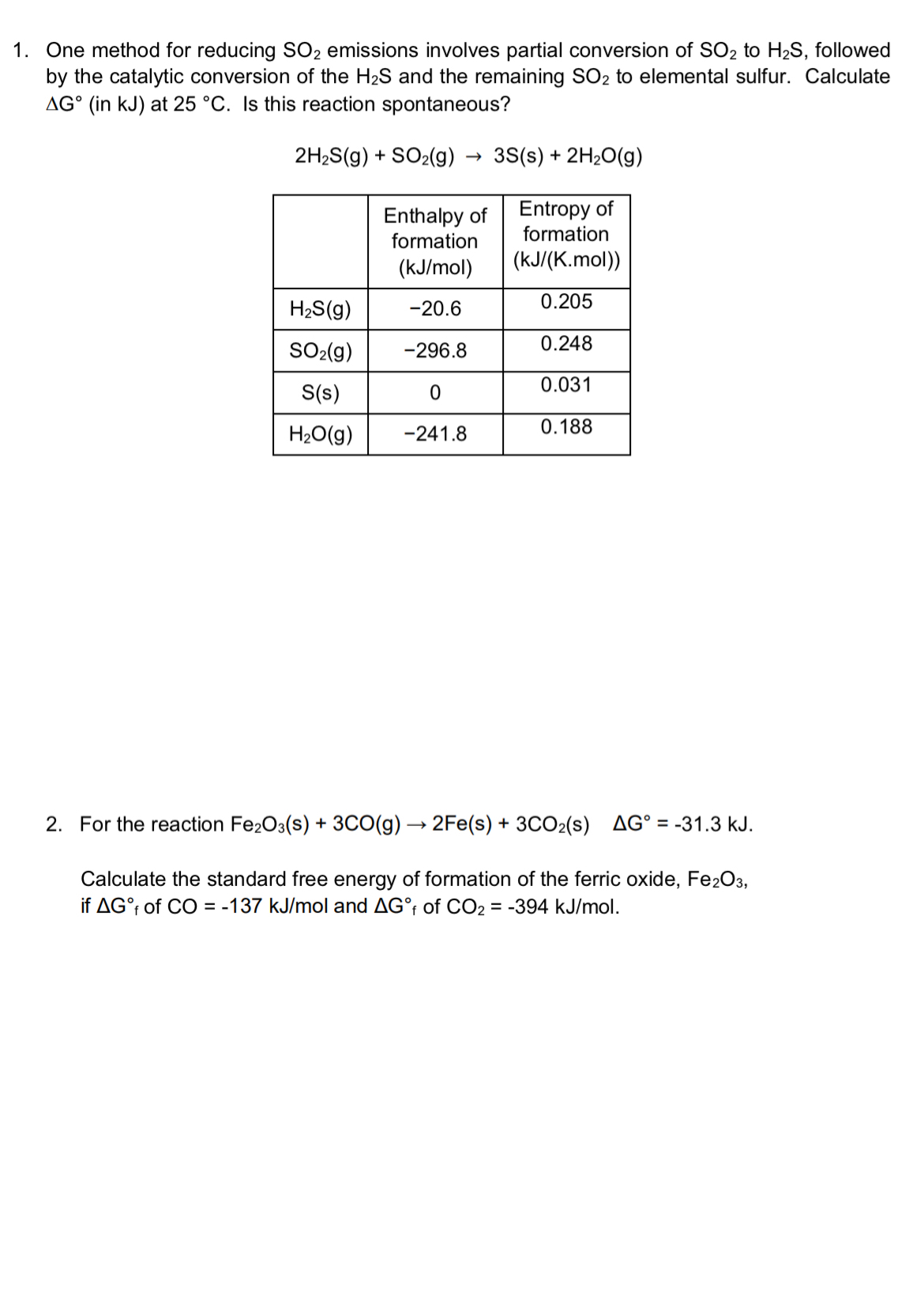 One method for reducing SO2 ﻿emissions involves | Chegg.com