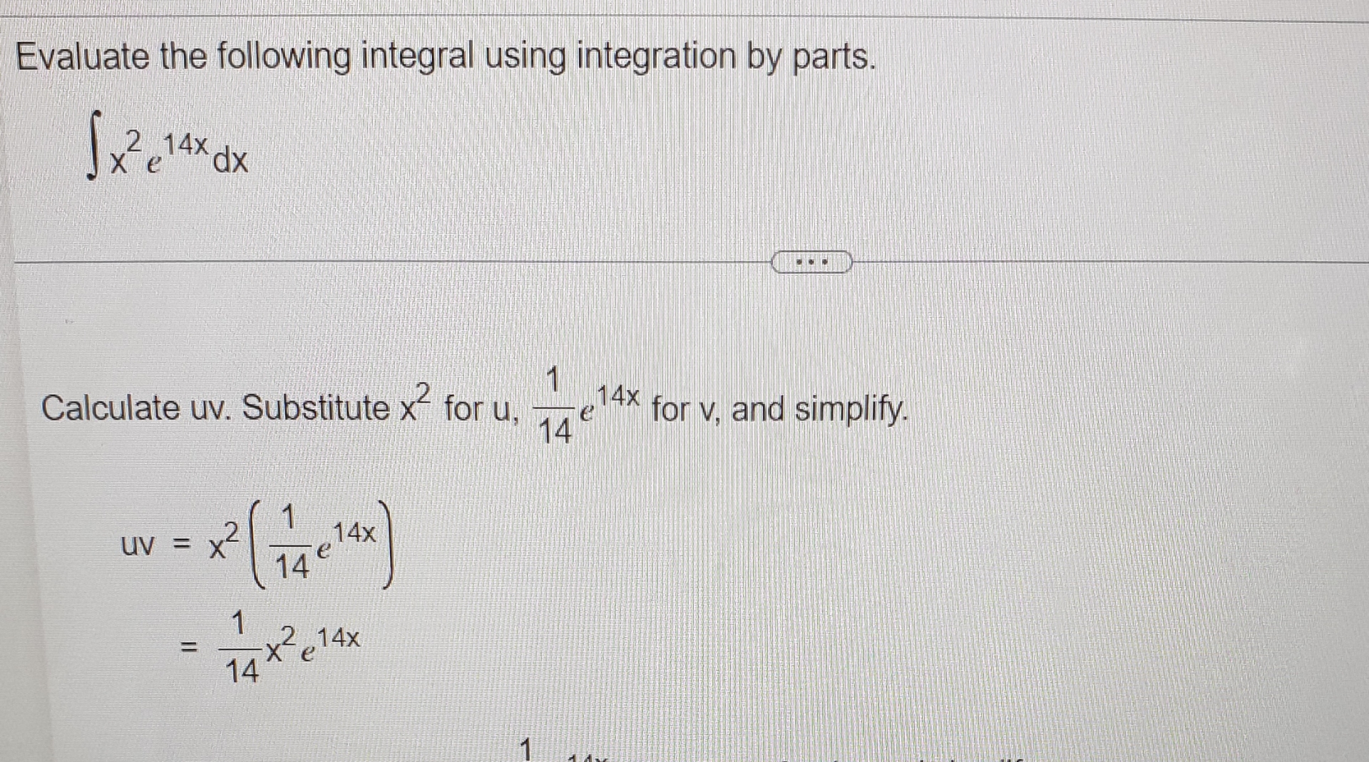 Solved Evaluate the following integral using integration by | Chegg.com