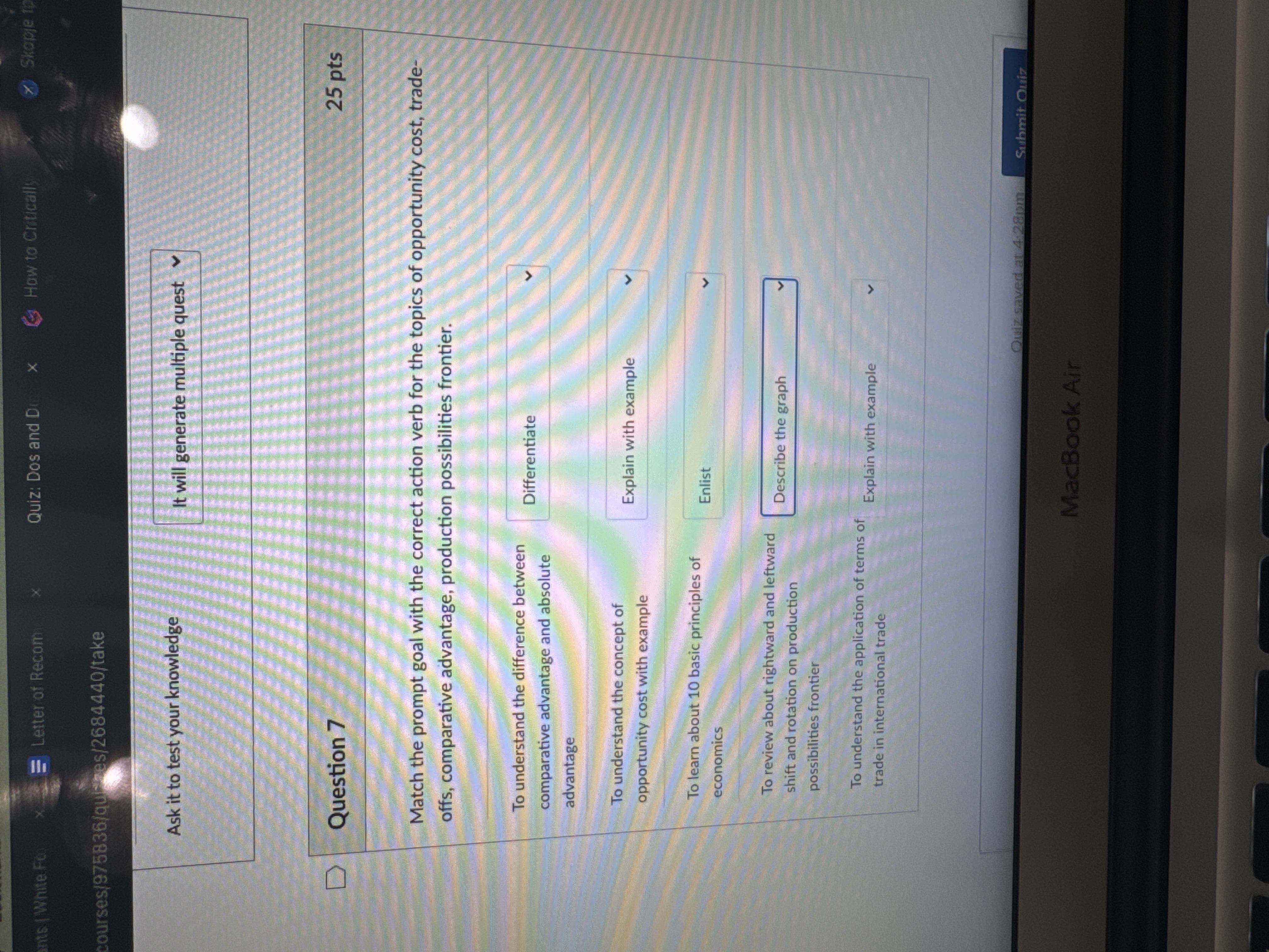 Solved Question 7 ﻿Match the prompt goal with the correct | Chegg.com