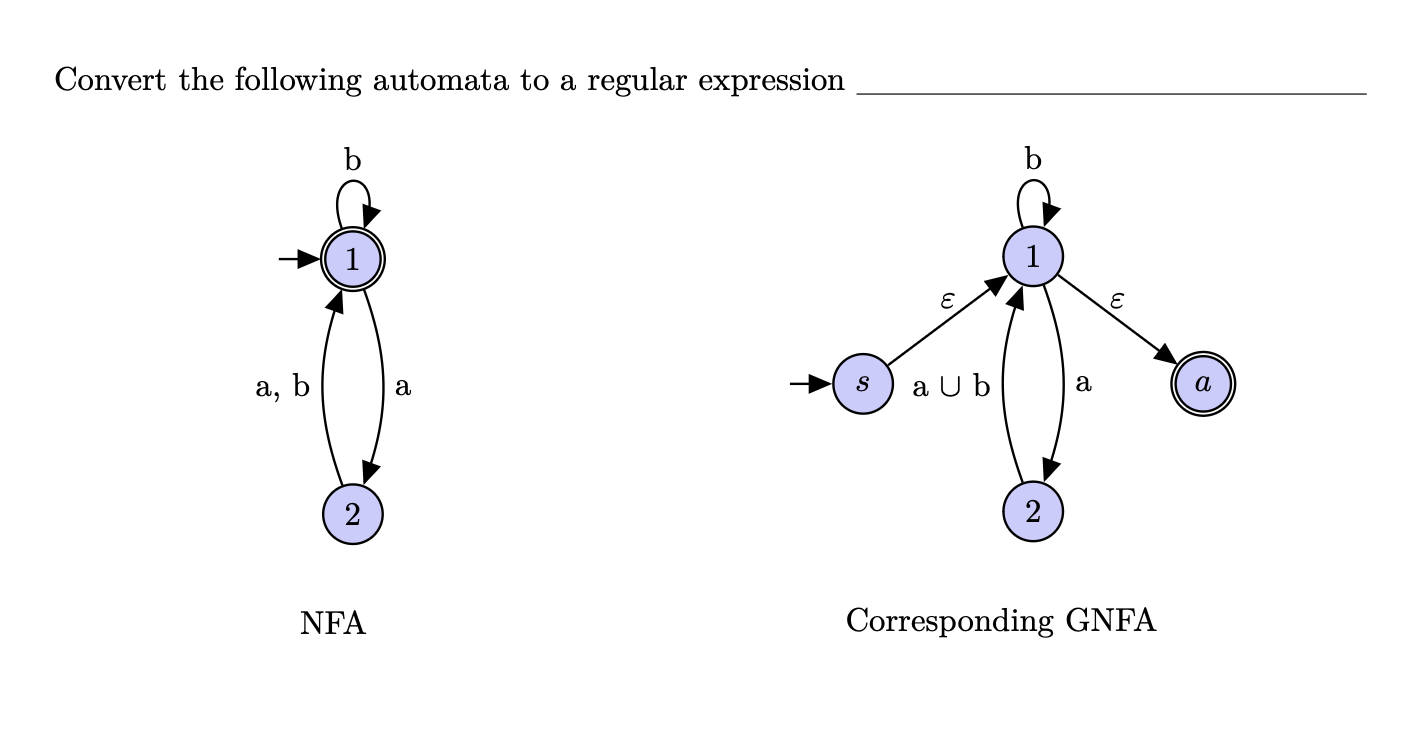 Convert the following automata to a regular | Chegg.com