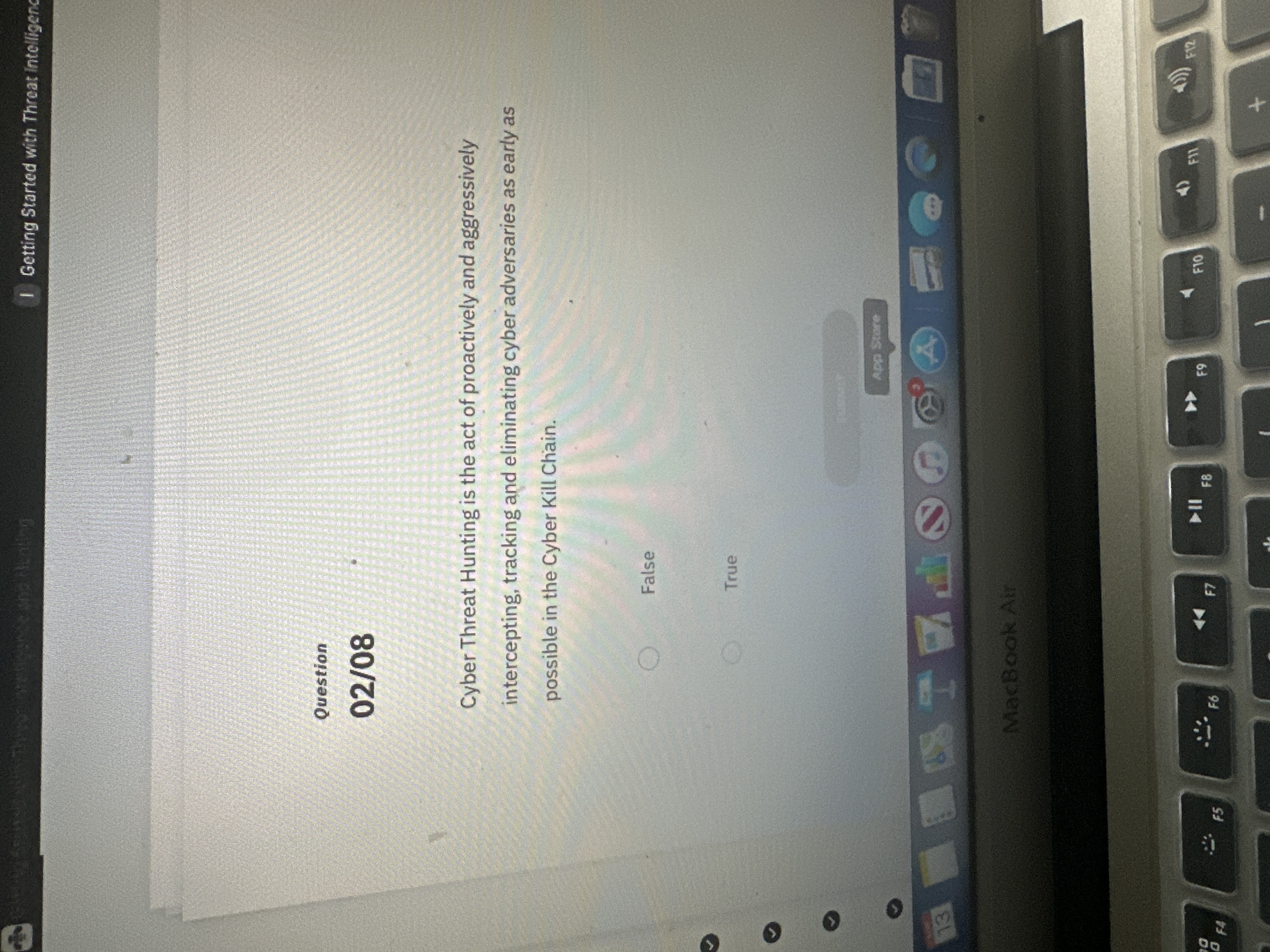 Solved Question 0208 ﻿Cyber Threat Hunting is the act of | Chegg.com