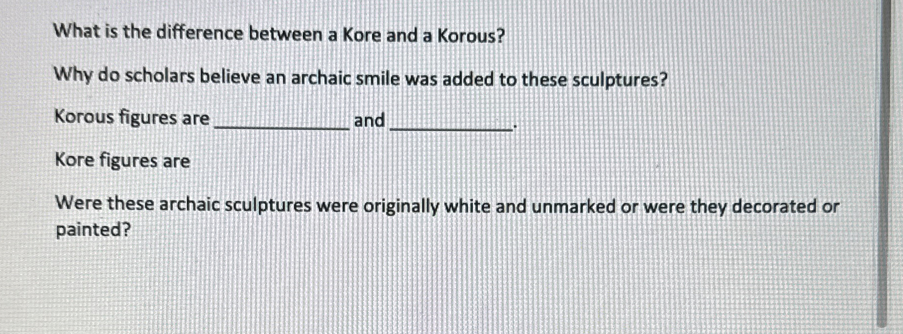 Solved What is the difference between a Kore and a | Chegg.com