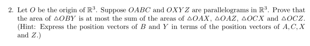 Solved code class="asciimath">Let O be the origin of R^(3). | Chegg.com