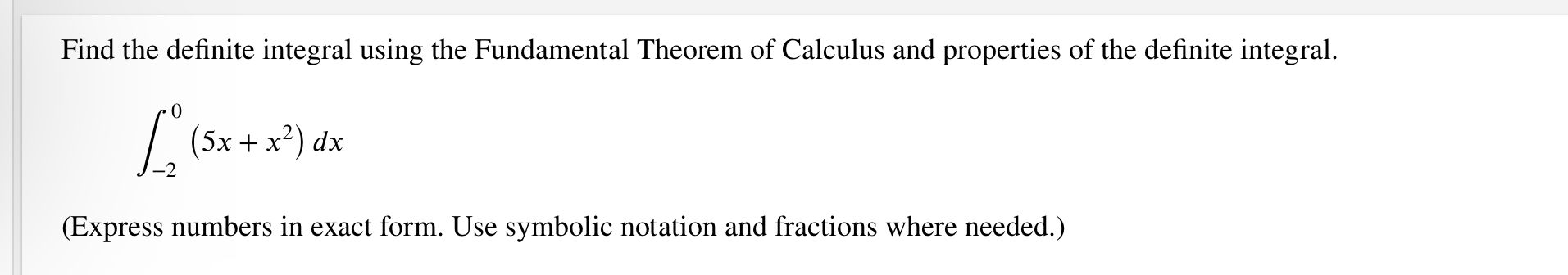 Solved Find the definite integral using the Fundamental | Chegg.com
