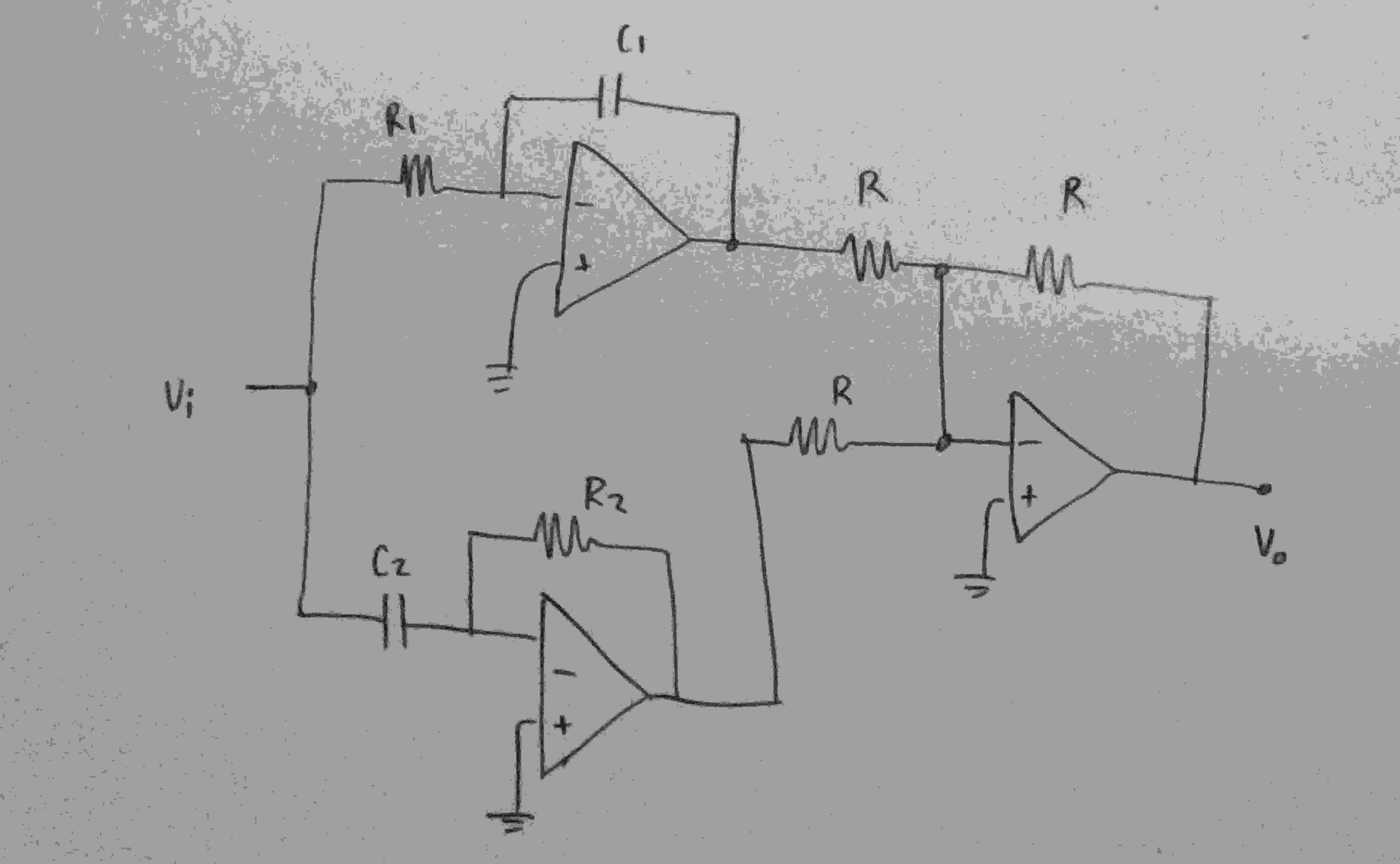 Solved find the transfer function of the following circuit | Chegg.com
