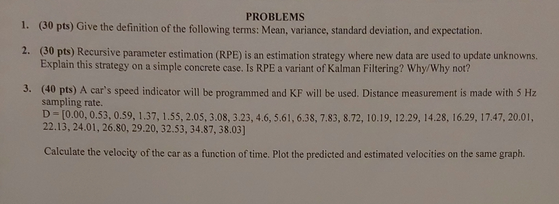Solved PROBLEMS(30pts) ﻿Give the definition of the following | Chegg.com
