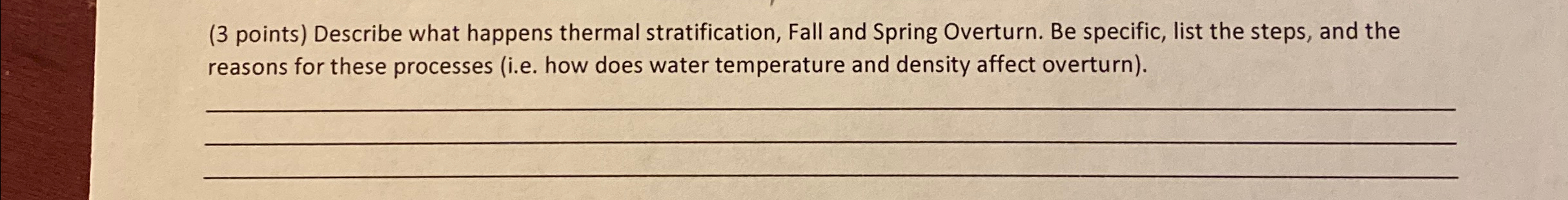Solved (3 ﻿points) ﻿Describe what happens thermal | Chegg.com
