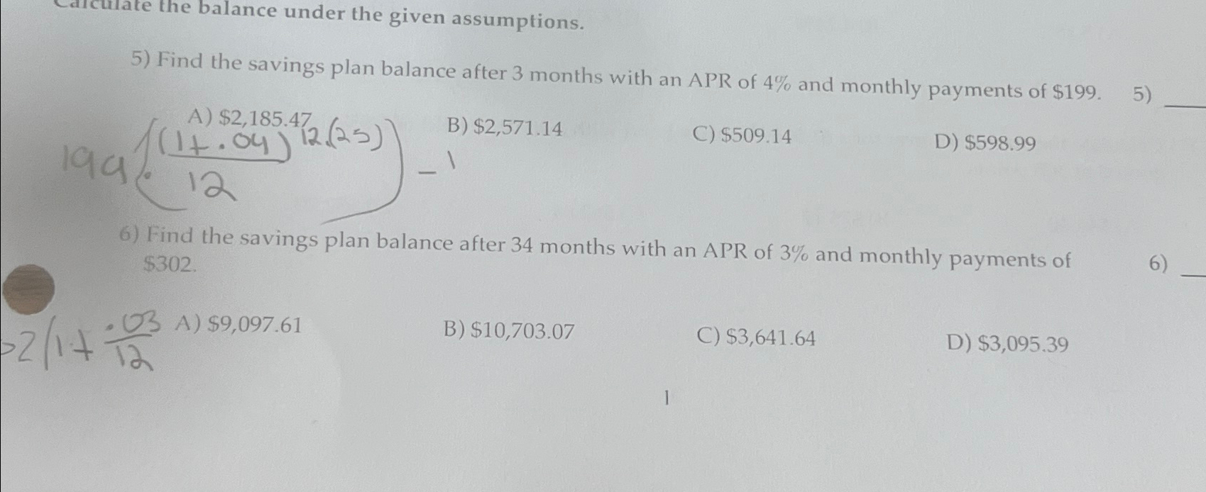 Solved the balance under the given assumptions.Find the | Chegg.com