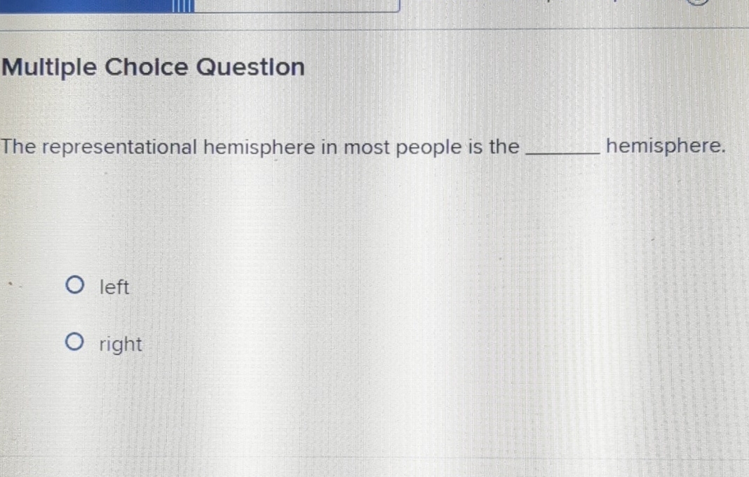 Solved Multiple Choice QuestionThe representational | Chegg.com