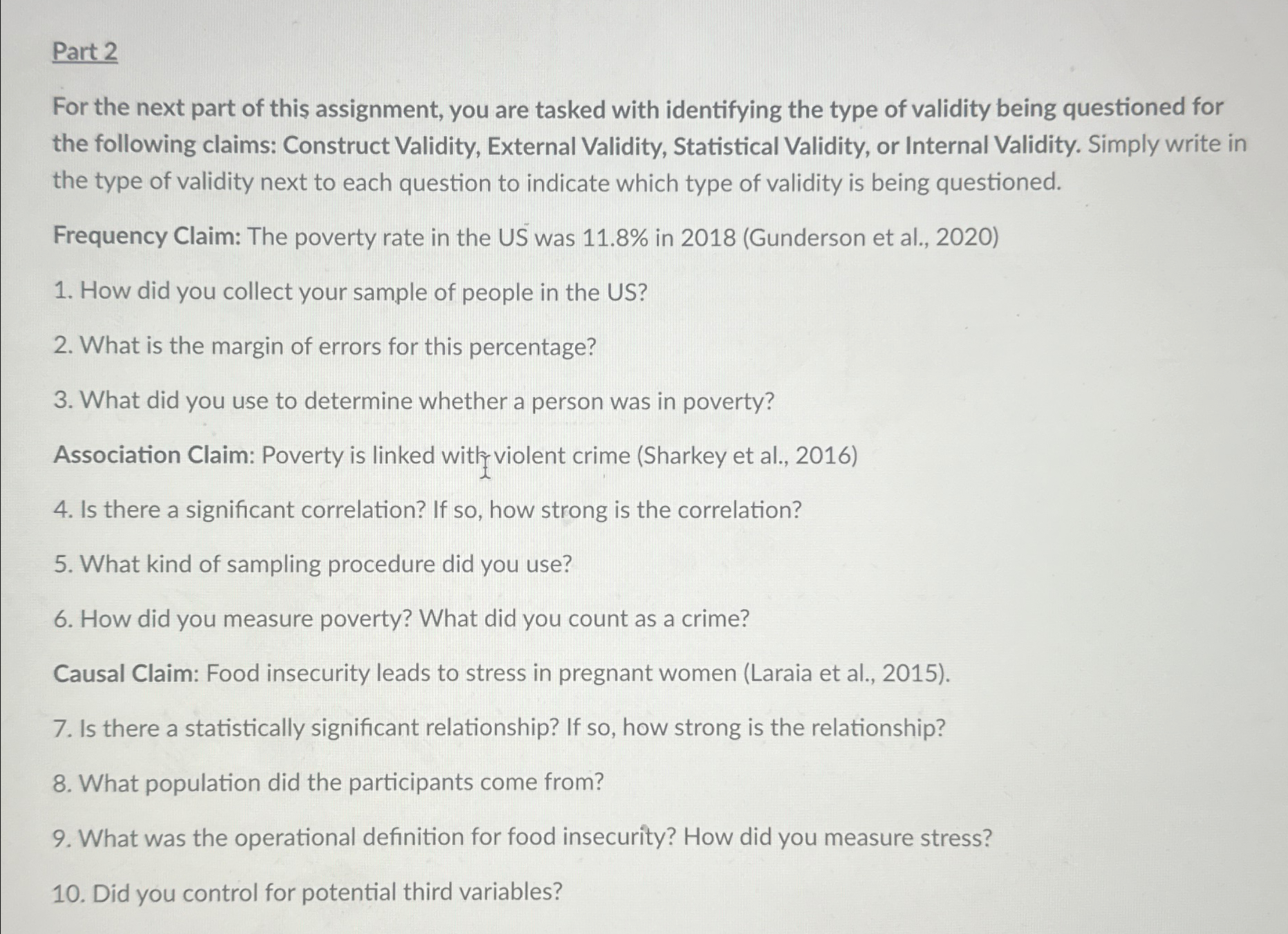 Solved Part 2For the next part of this assignment, you are | Chegg.com