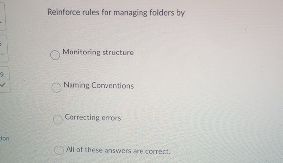 Solved Reinforce rules for managing folders byMonitoring | Chegg.com