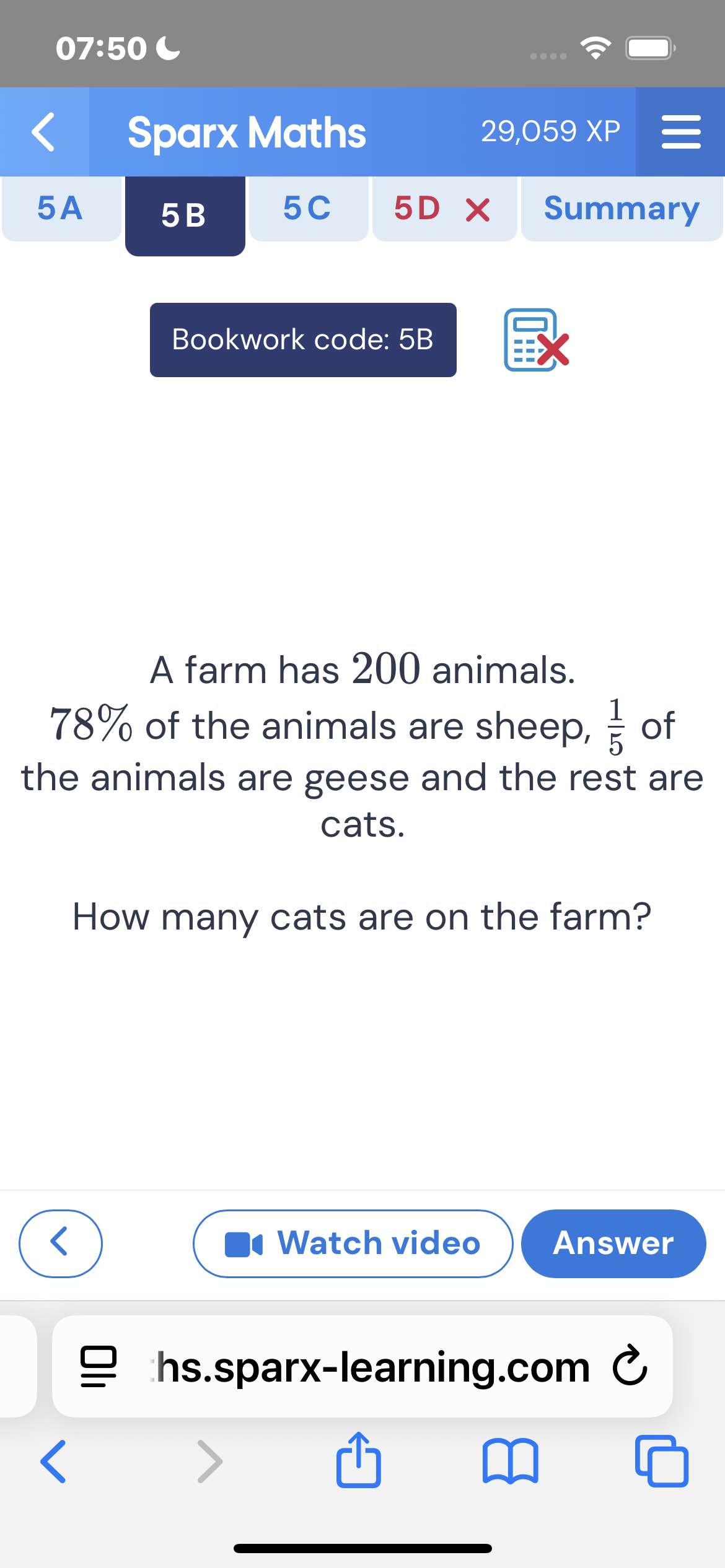 [Solved]: code class="asciimath">A farm has 200 a