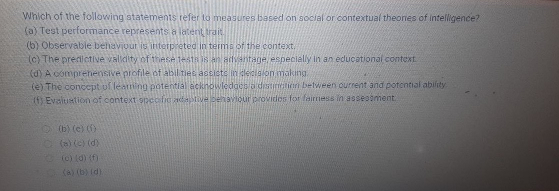 Solved Which of the following statements refer to measures | Chegg.com