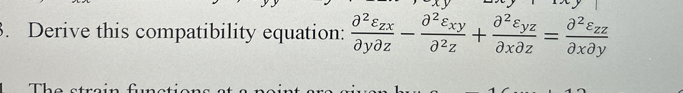 Solved Derive this compatibility equation: | Chegg.com