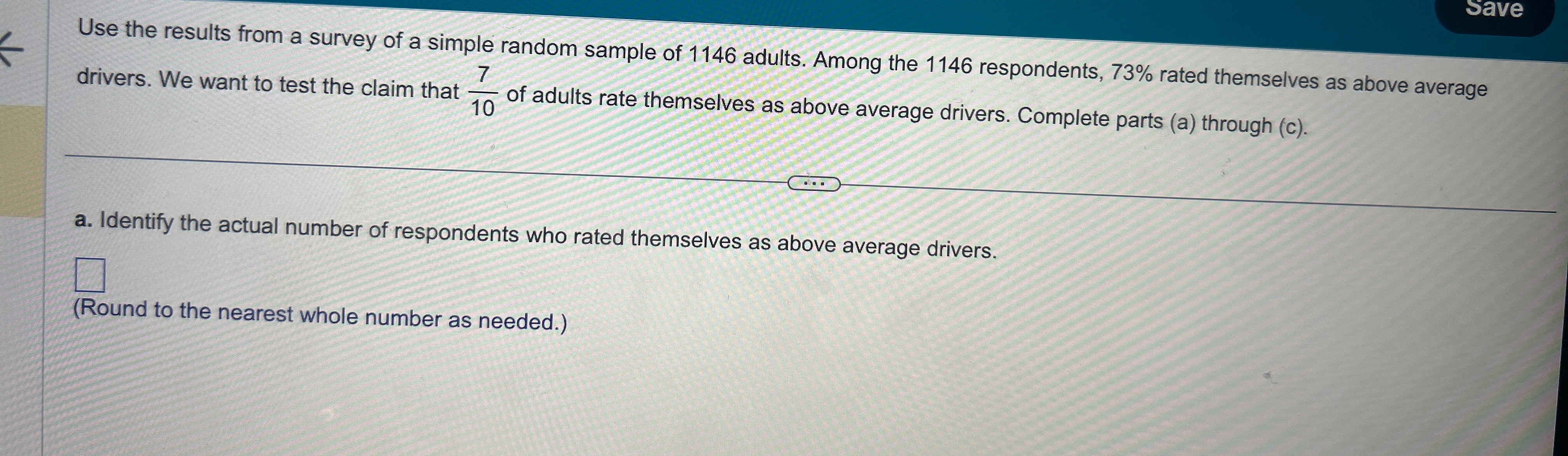 Solved SaveUse the results from a survey of a simple random | Chegg.com