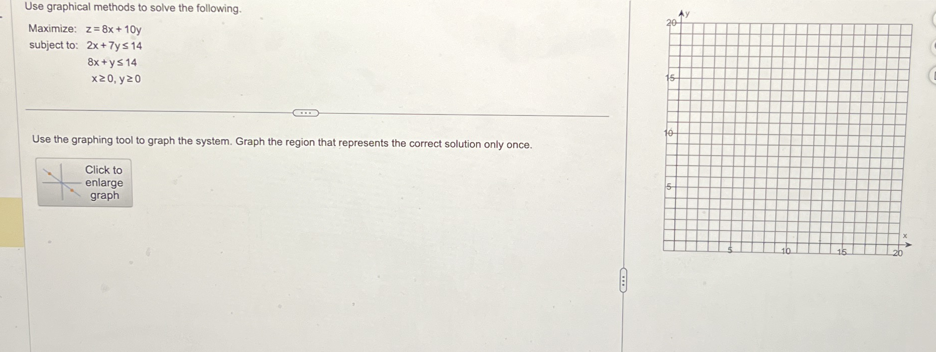 Solved Use graphical methods to solve the following. | Chegg.com
