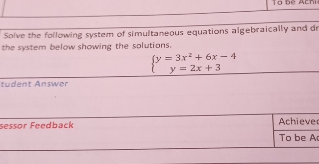 Solved Solve the following system of simultaneous equations | Chegg.com
