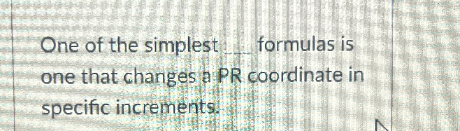 Solved One of the simplest q, ﻿formulas is one that changes | Chegg.com