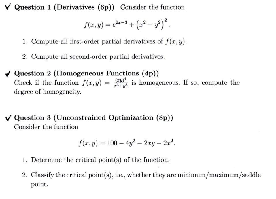 Solved code class="asciimath"> ﻿Question 1 (Derivatives | Chegg.com