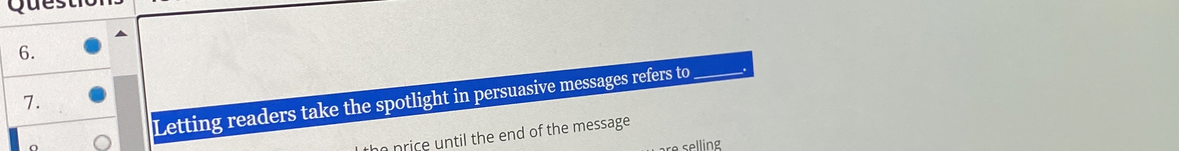Solved Letting readers take the spotlight in persuasive | Chegg.com