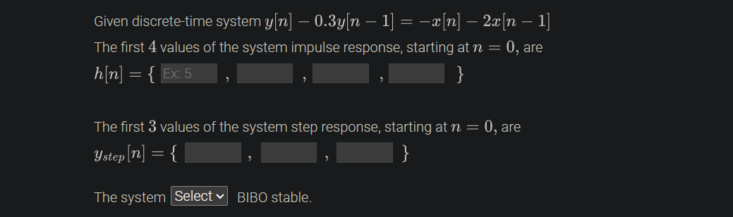 Solved Given discrete-time system | Chegg.com