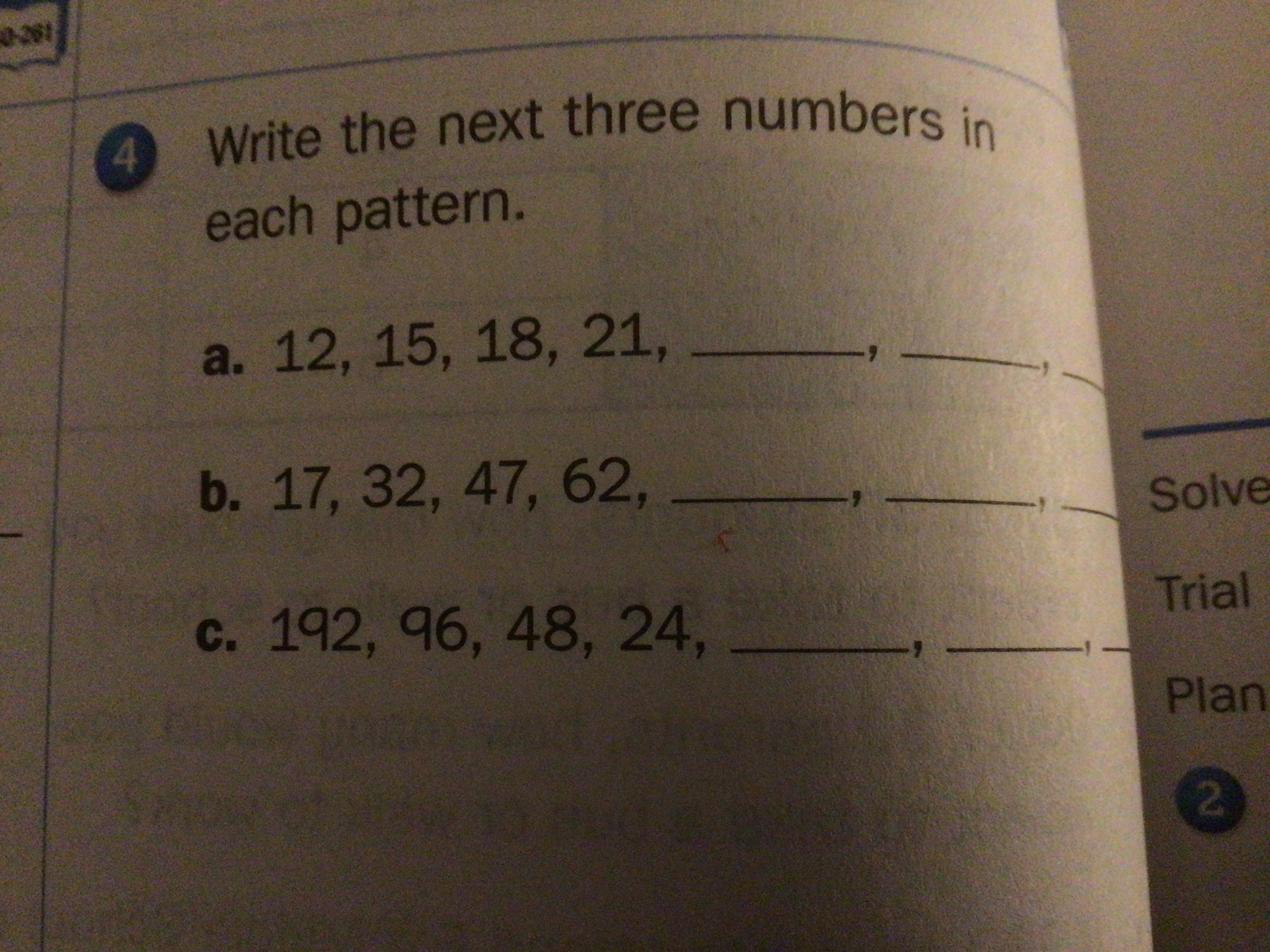 Solved code class="asciimath">Write the next three numbers | Chegg.com