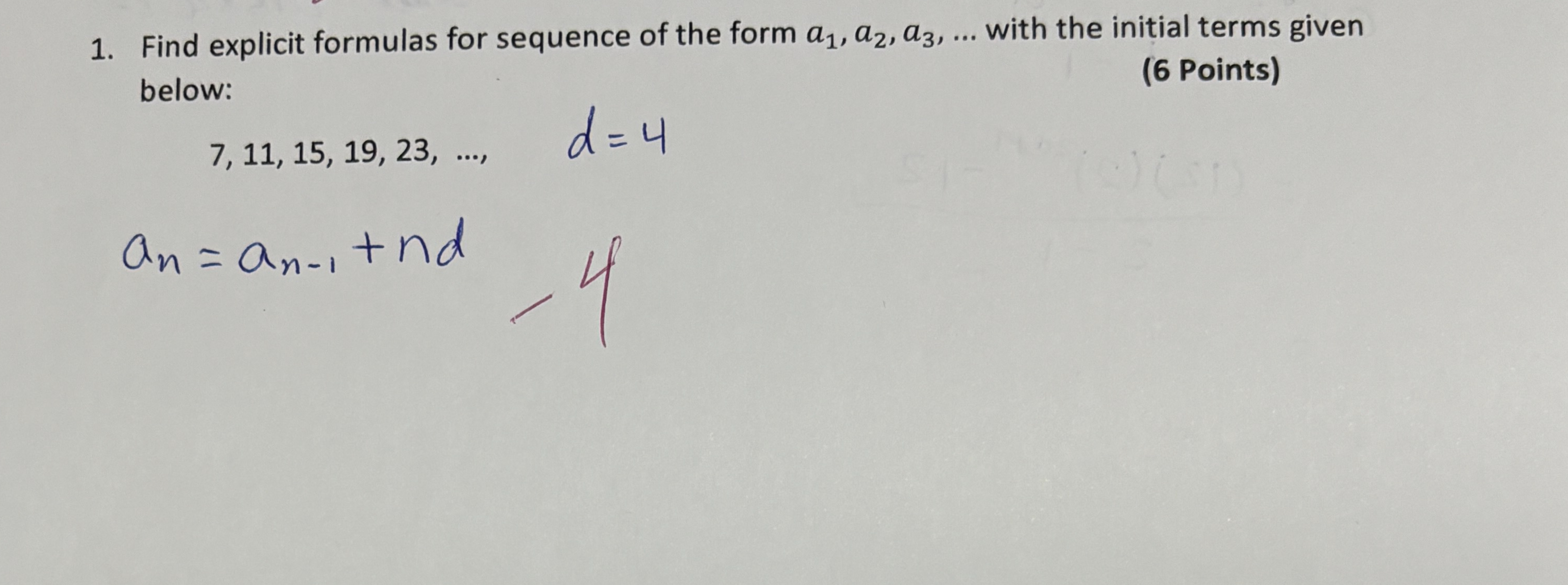 Solved Find explicit formulas for sequence of the form | Chegg.com
