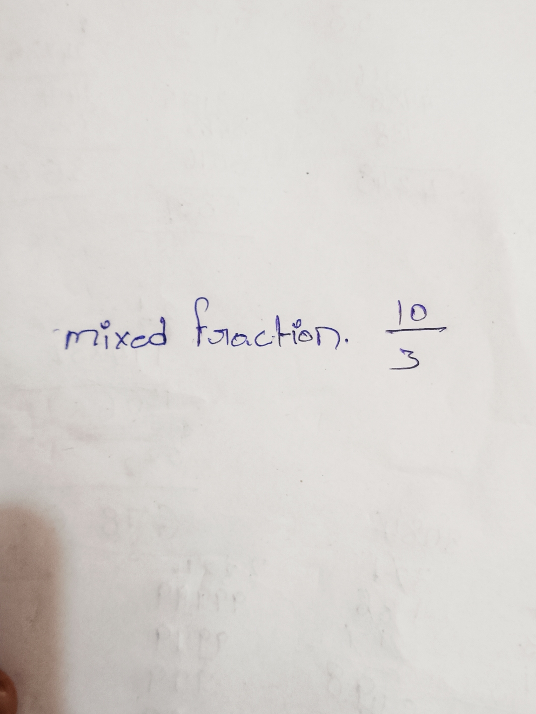 Solved mixed fraction. 103 | Chegg.com