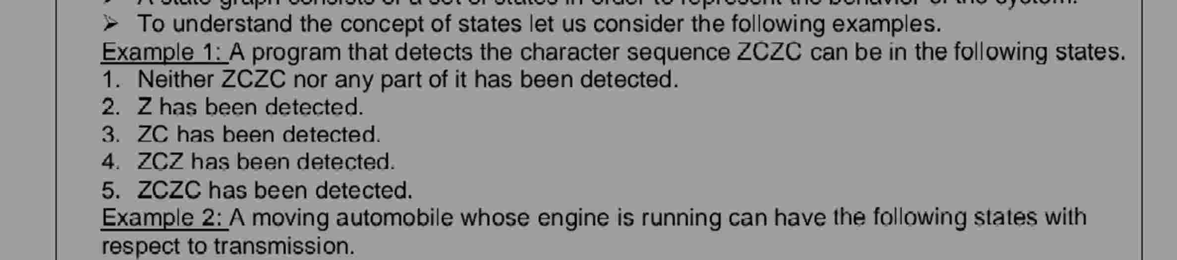 Solved Example 1: A program that detects the character | Chegg.com