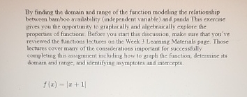 Solved By finding the domain and range of the function | Chegg.com