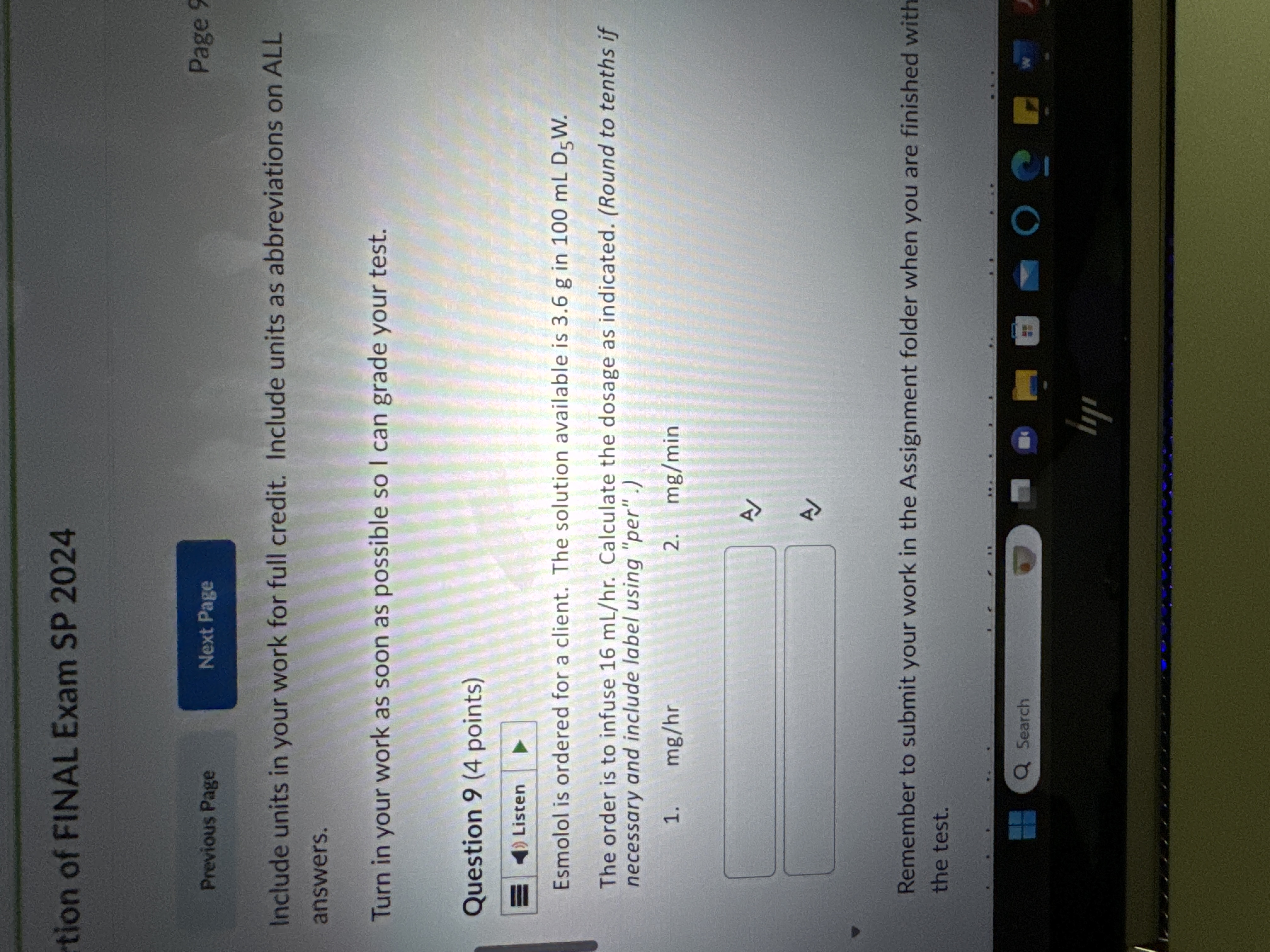 Solved Include units in your work for full credit. Include | Chegg.com