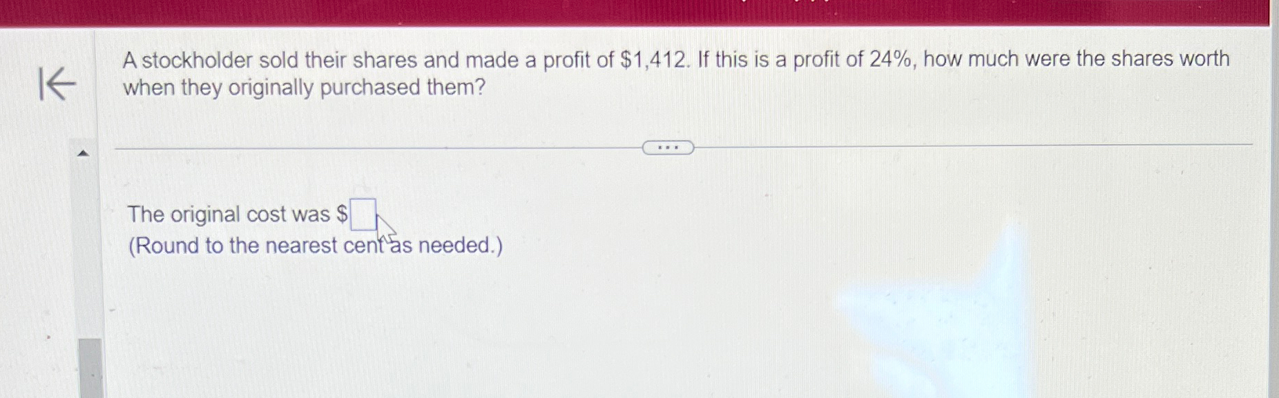 Solved A stockholder sold their shares and made a profit of | Chegg.com