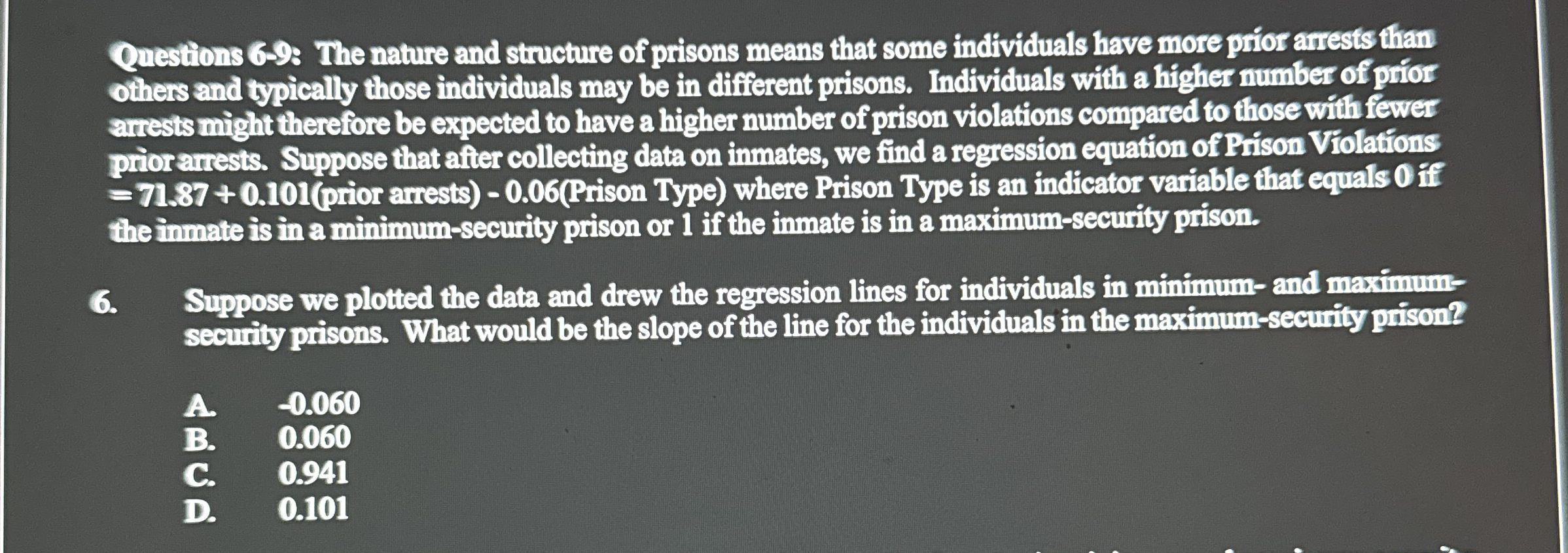 Solved Questions 6.9: The nature and structure of prisons | Chegg.com