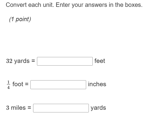 Solved code class="asciimath">Convert each unit. Enter your | Chegg.com