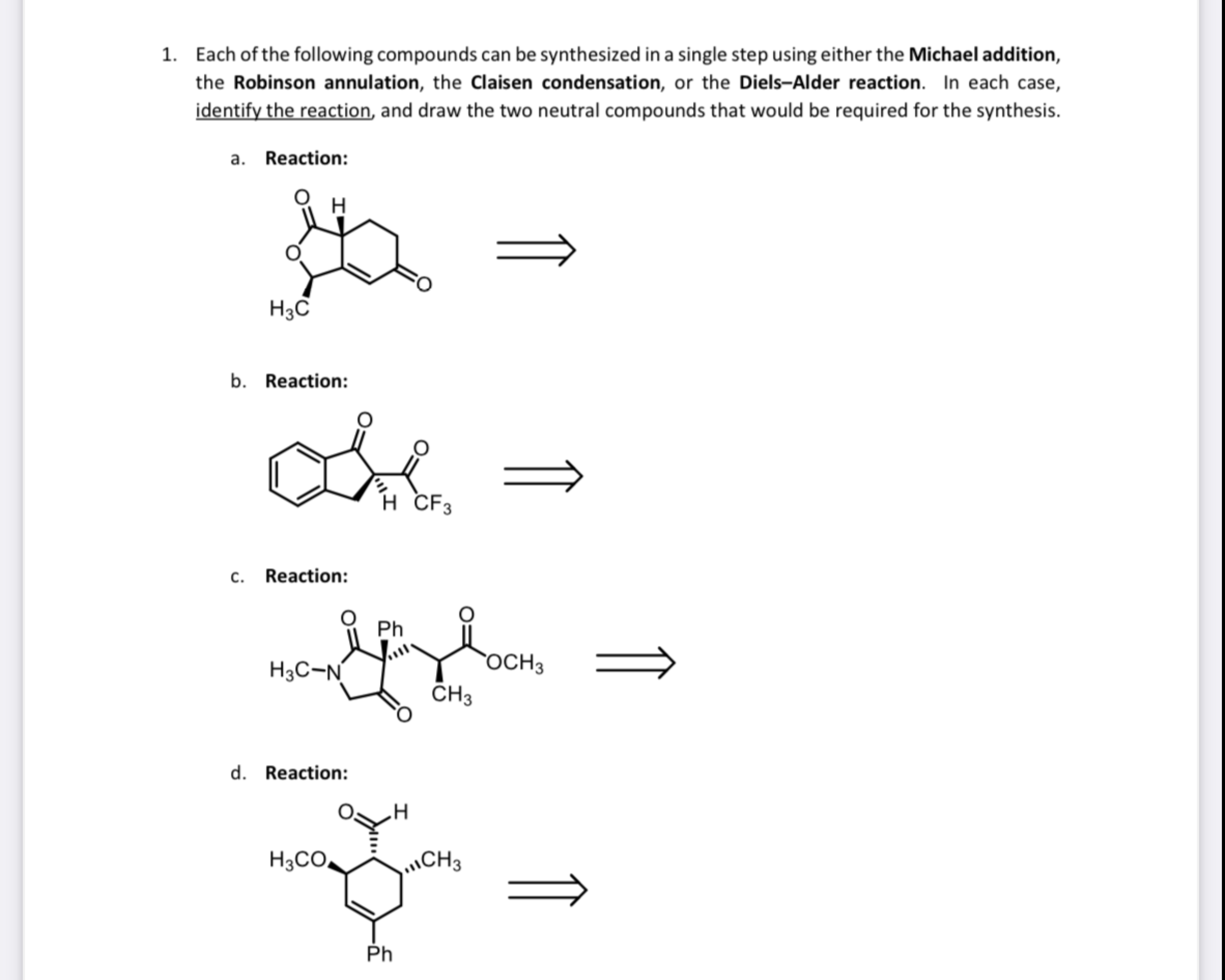 Solved DRAW!Each of the following compounds can be | Chegg.com