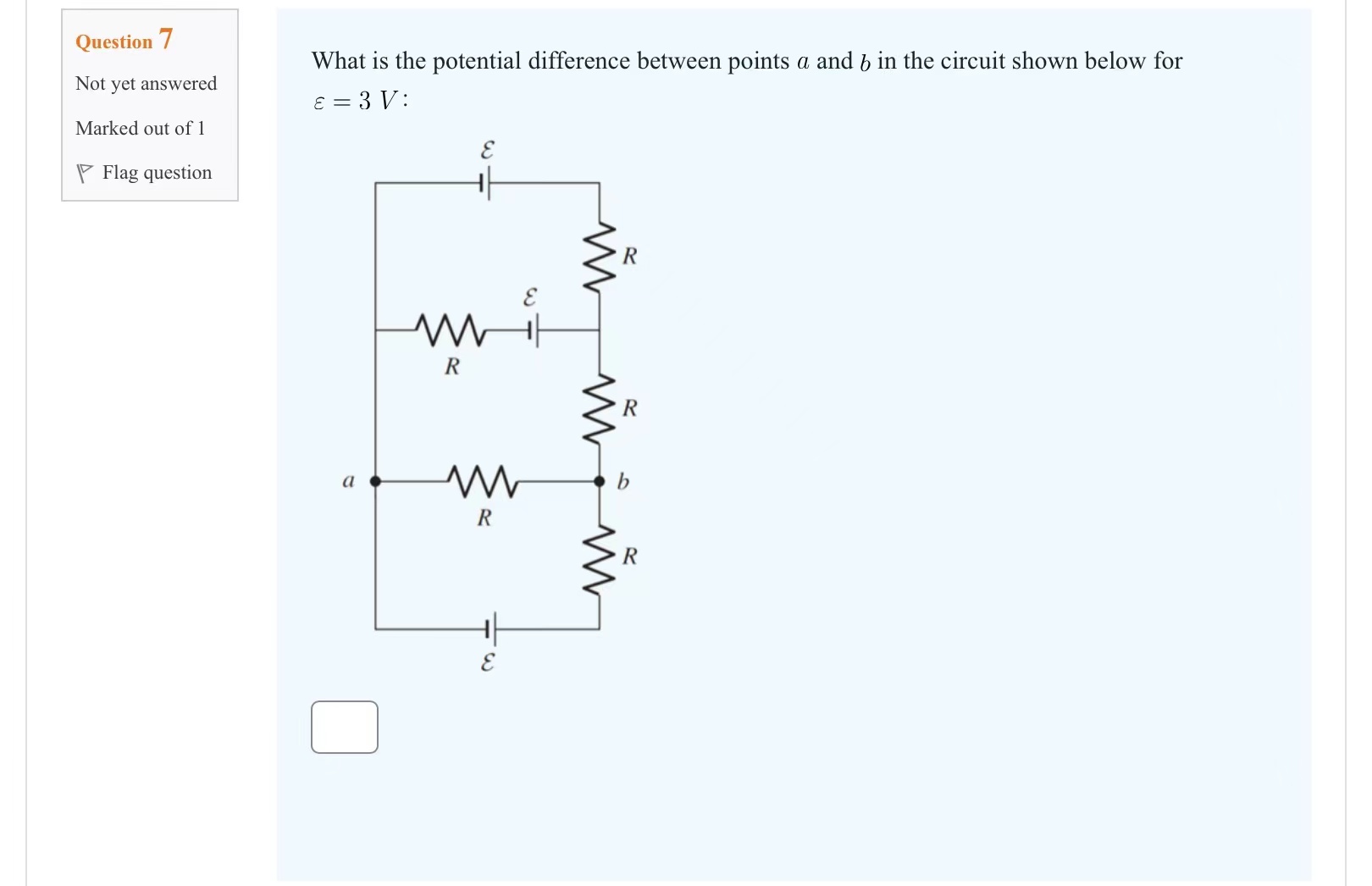 Solved What is the potential difference between points a and | Chegg.com