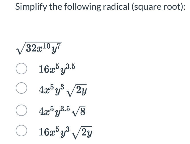 Solved code class="asciimath">Simplify the following radical | Chegg.com