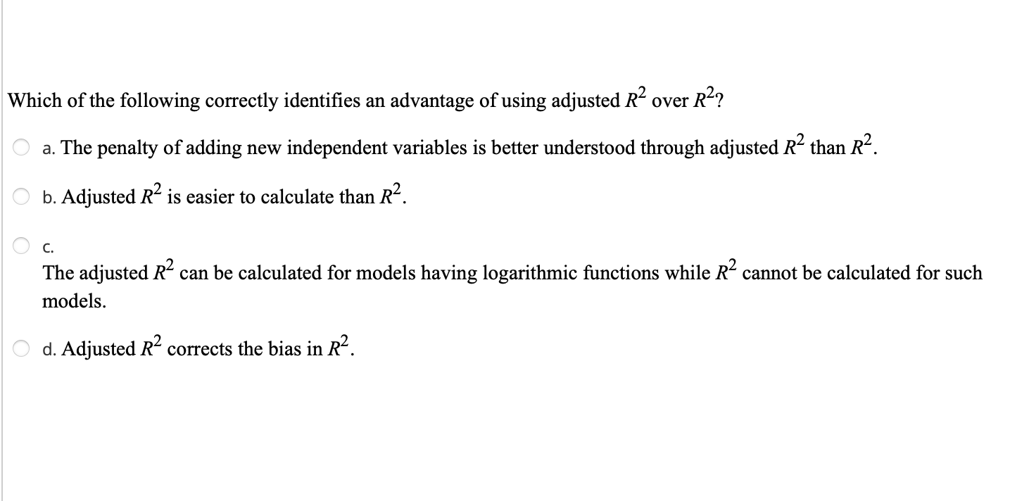 Solved Which of the following correctly identifies an | Chegg.com