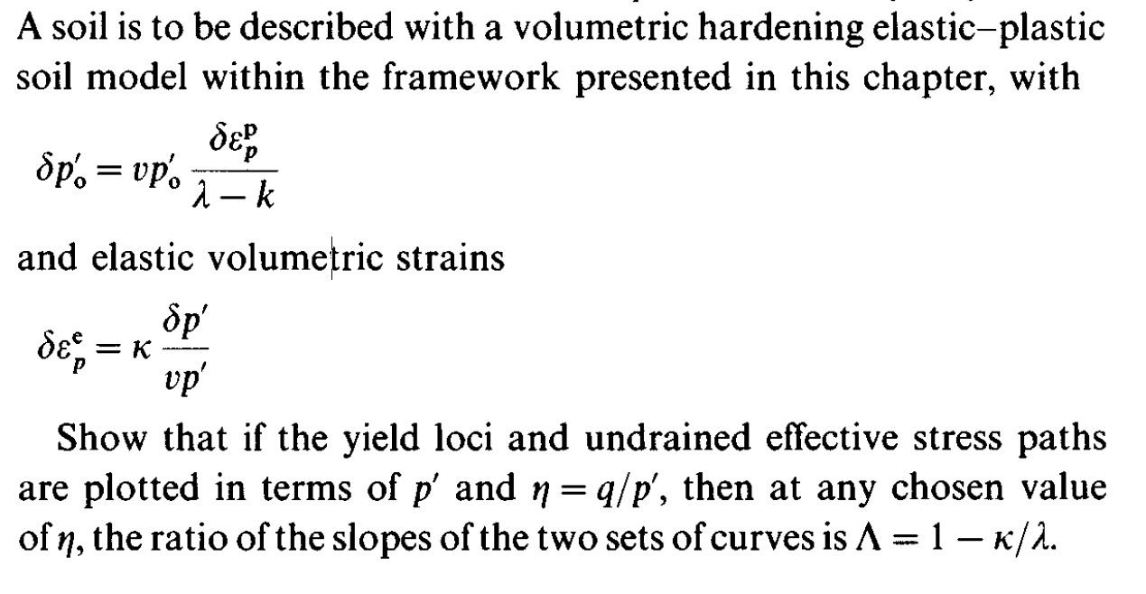 Solved A soil is to be described with a volumetric hardening | Chegg.com