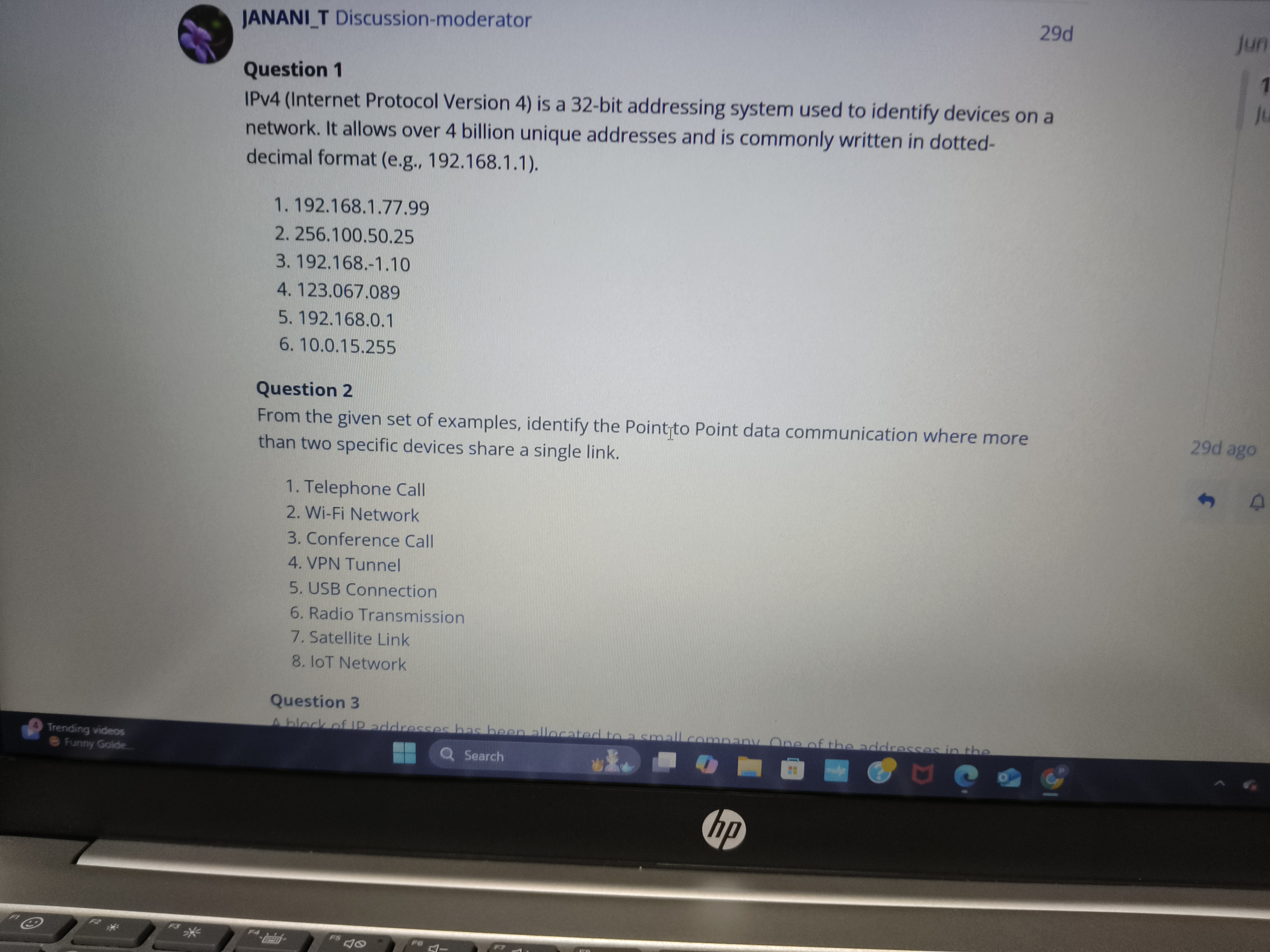 Solved JANANI_T Discussion-moderator Question 1 | Chegg.com