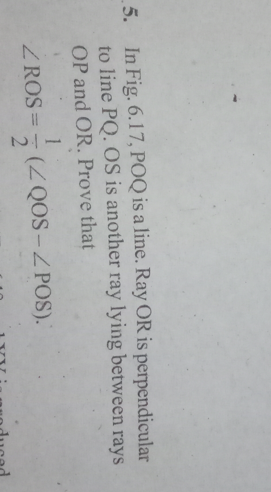 Solved POQ is a line. Ray or perpendicular to PQ. ﻿OS is | Chegg.com