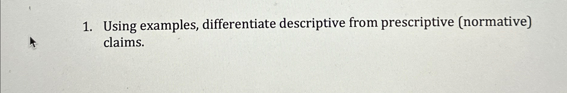 Solved Using examples, differentiate descriptive from | Chegg.com