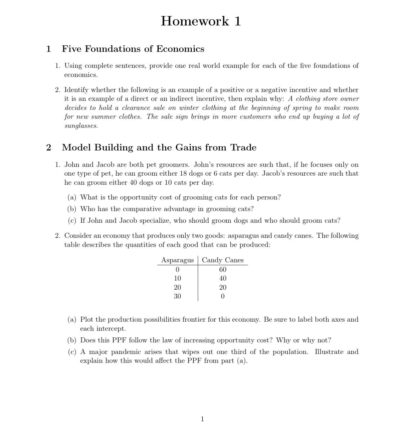 Solved Homework 11 ﻿Five Foundations of EconomicsUsing | Chegg.com