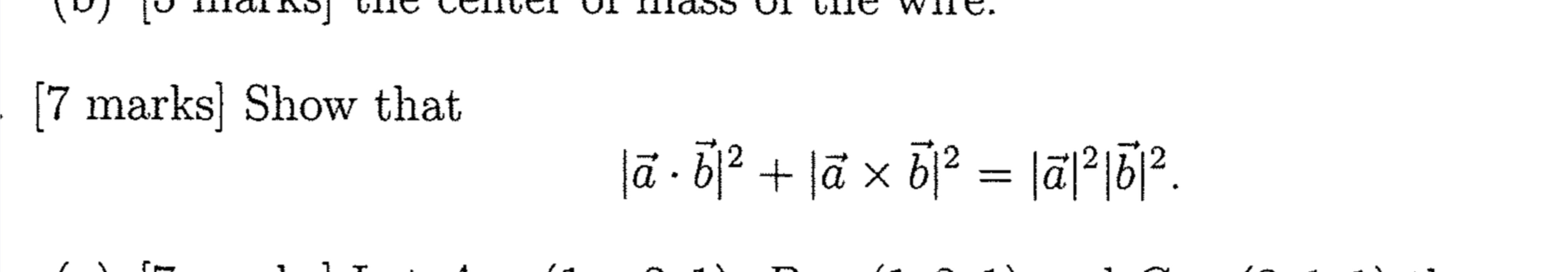 Solved [7 ﻿marks] ﻿Show that | Chegg.com