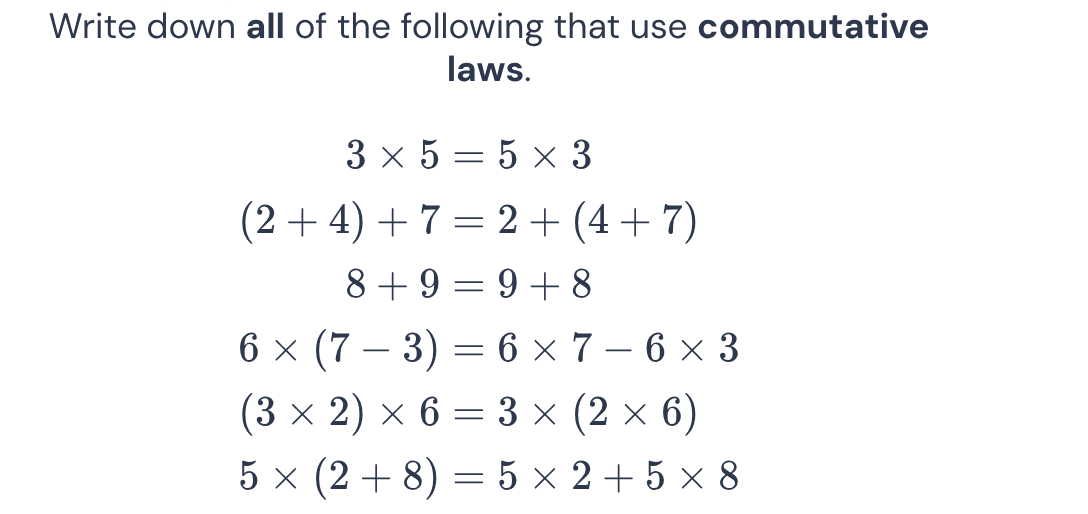 Solved code class="asciimath">Write down all of the | Chegg.com