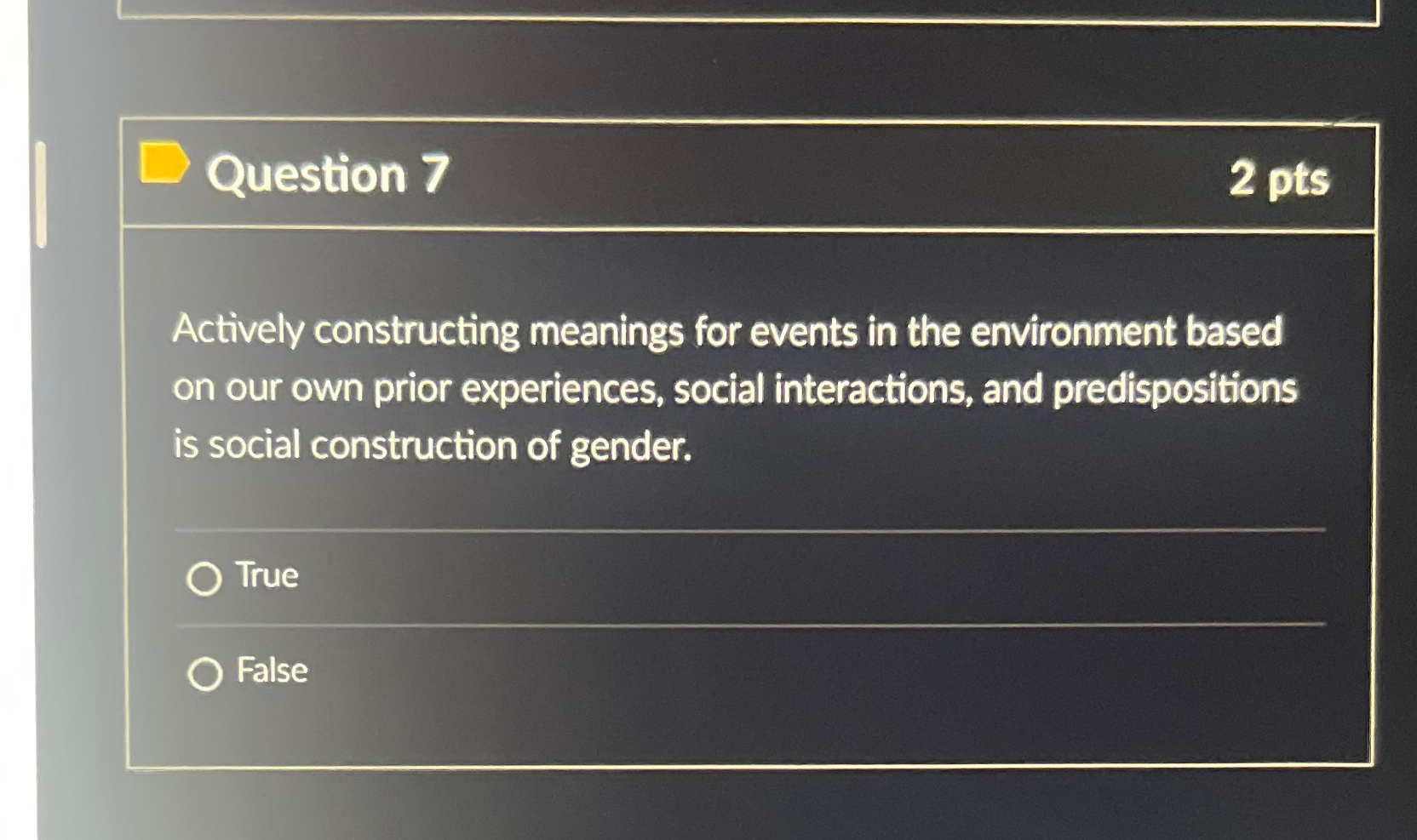 Solved Question 72 ﻿ptsActively constructing meanings for | Chegg.com