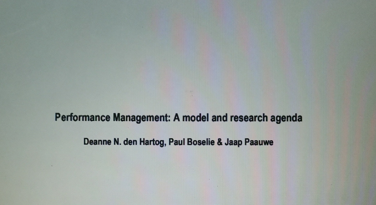 Solved Performance Management: A model and research | Chegg.com