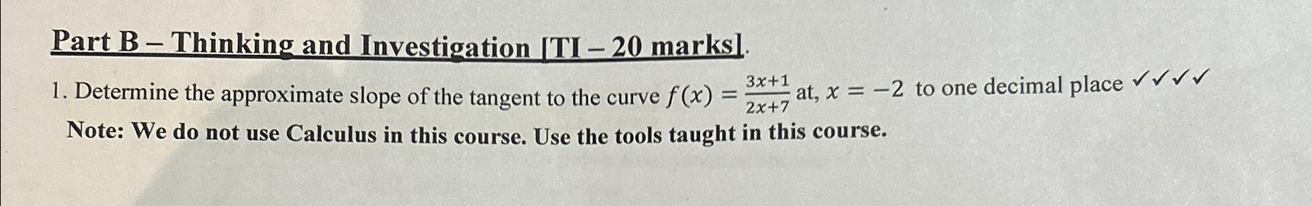 Solved Part B - Thinking and Investigation [TI - 20 | Chegg.com Solved Part B - Thinking and Investigation [TI - 20 | Chegg.com