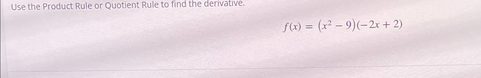 Solved Use the Product Rule or Quotient Rule to find the | Chegg.com