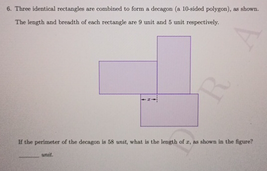 Solved Three identical rectangles are combined to form a | Chegg.com